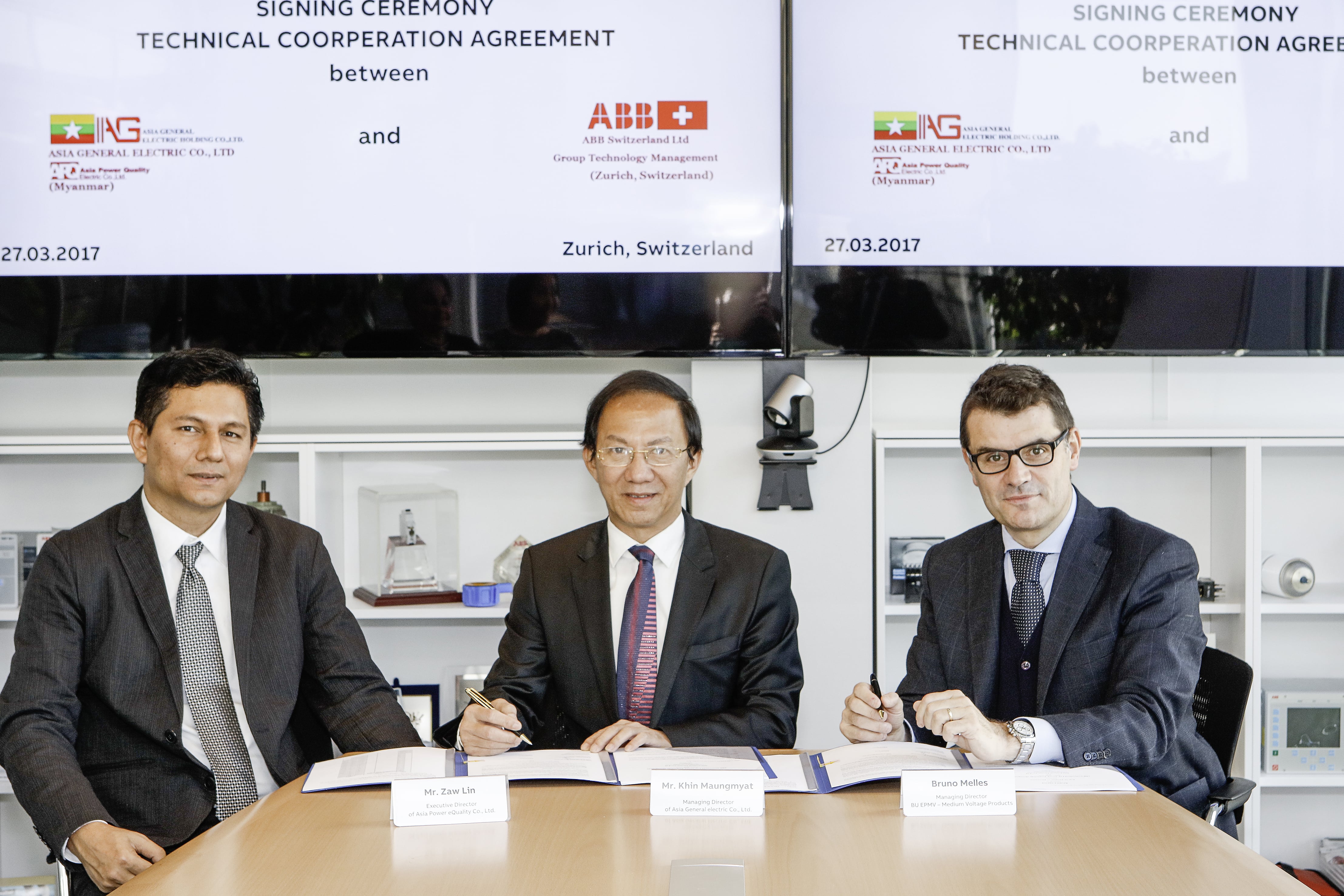 TCA Signing Ceremony @ Zurich, Switzerland, Mar 2017 | Asia Power ...